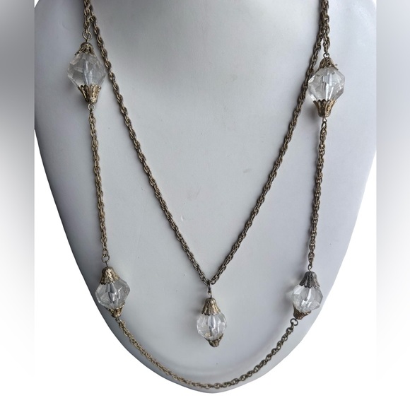 Us Vintage | Jewelry | Antiquevintage Art Deco Flapper Crystal Drop ...
